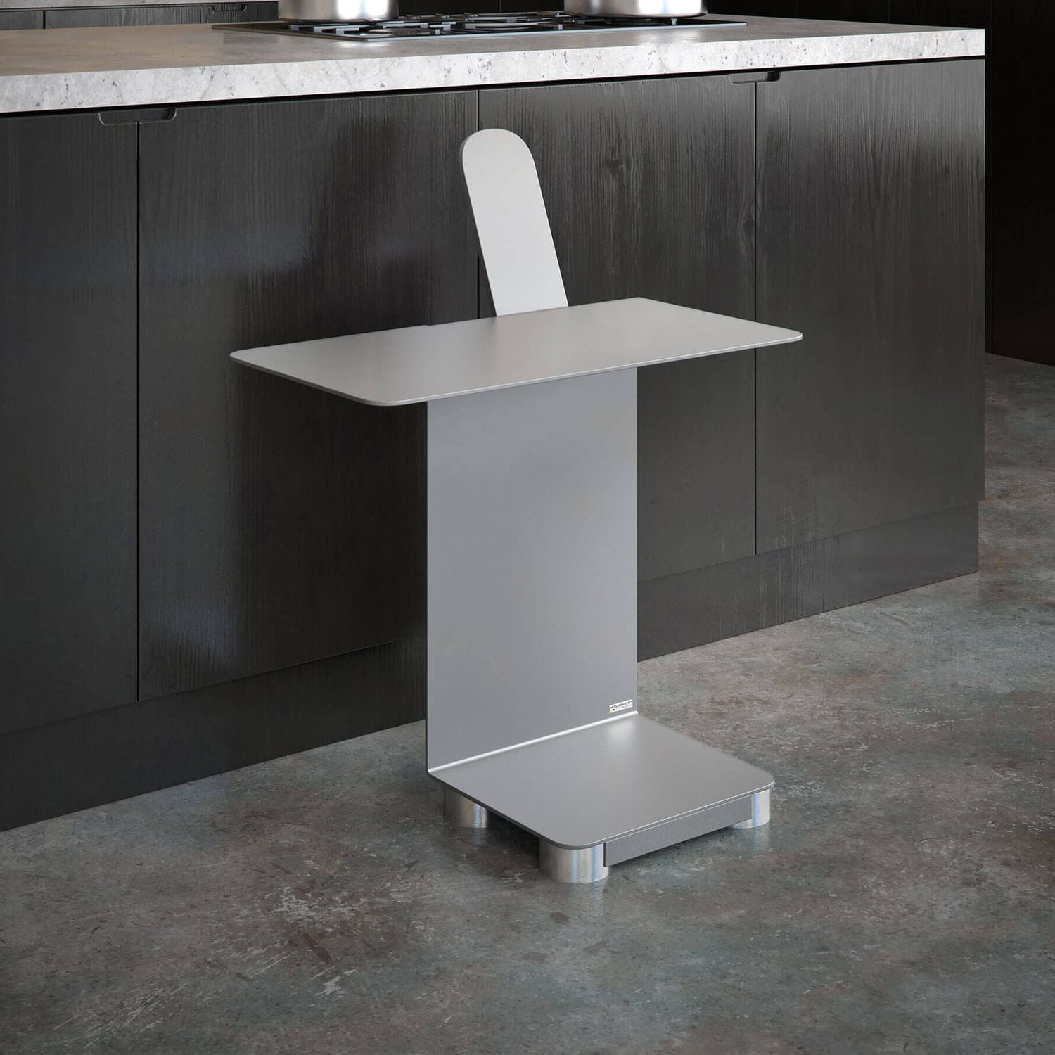 Contemporary side table - SERVA - wissmann raumobjekte - steel / steel ...