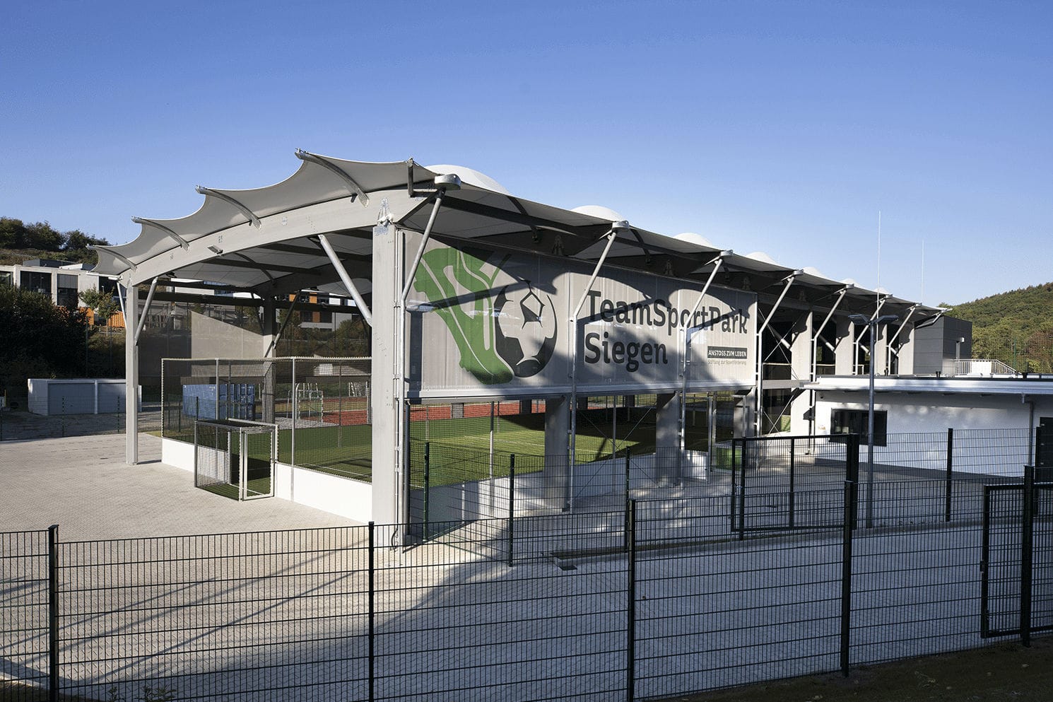 Tensile roof - SIEGEN - SMC2 - for public space