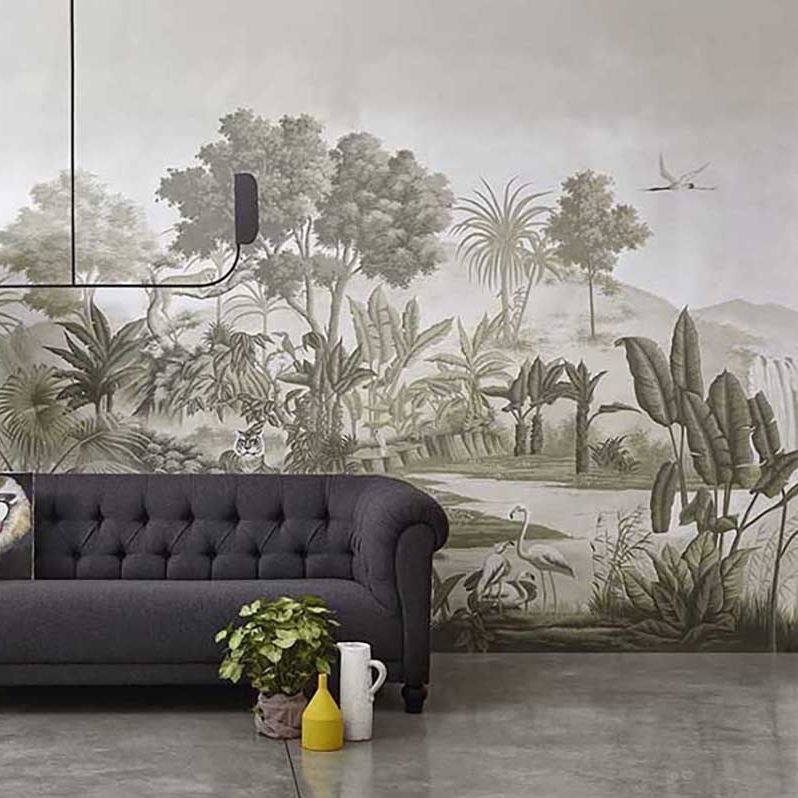 Traditional wallpaper - THE SPICE ROUTE - Misha wallcoverings - silk ...