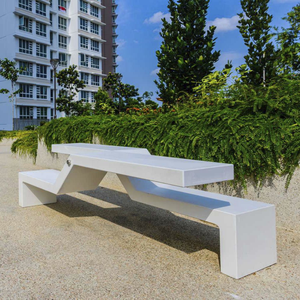 Modular table and bench set - TWIN - METALCO - contemporary / high ...