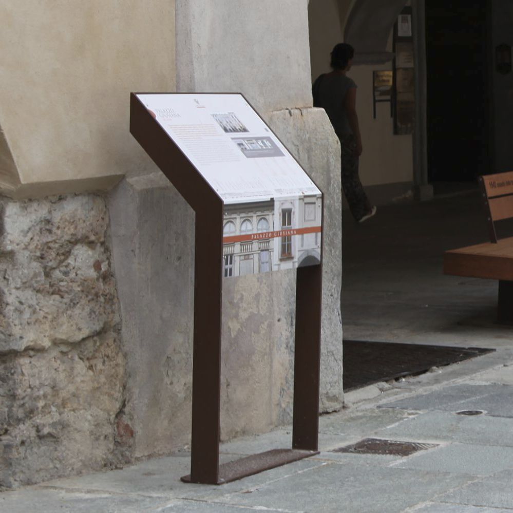 Signage lectern - LEGGIO - METALCO - outdoor / aluminum / powder-coated ...