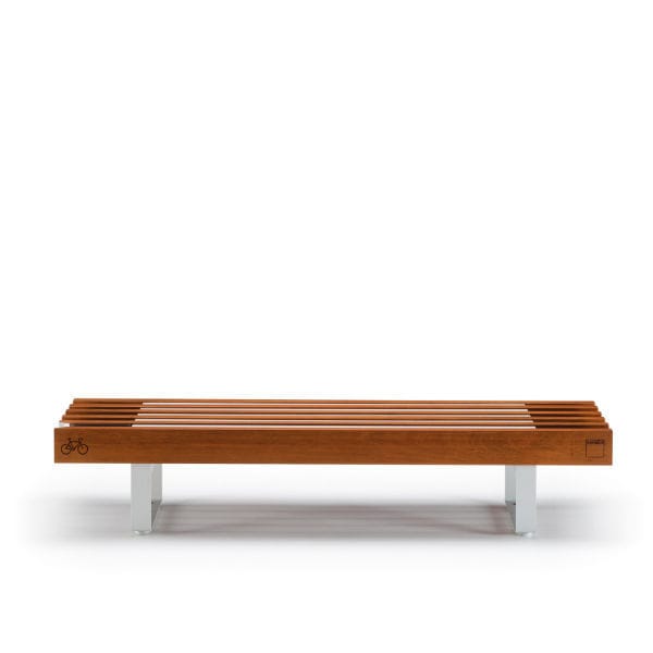 Contemporary public bench - MELANGE - METALCO - wooden / steel / with ...