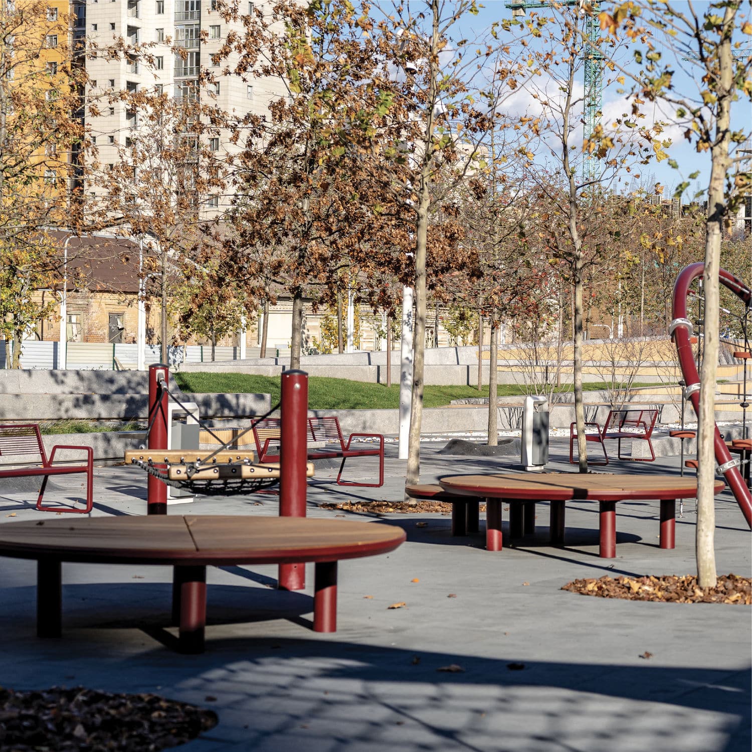 Contemporary public bench - ATOLLO - METALCO - in WPC / painted ...