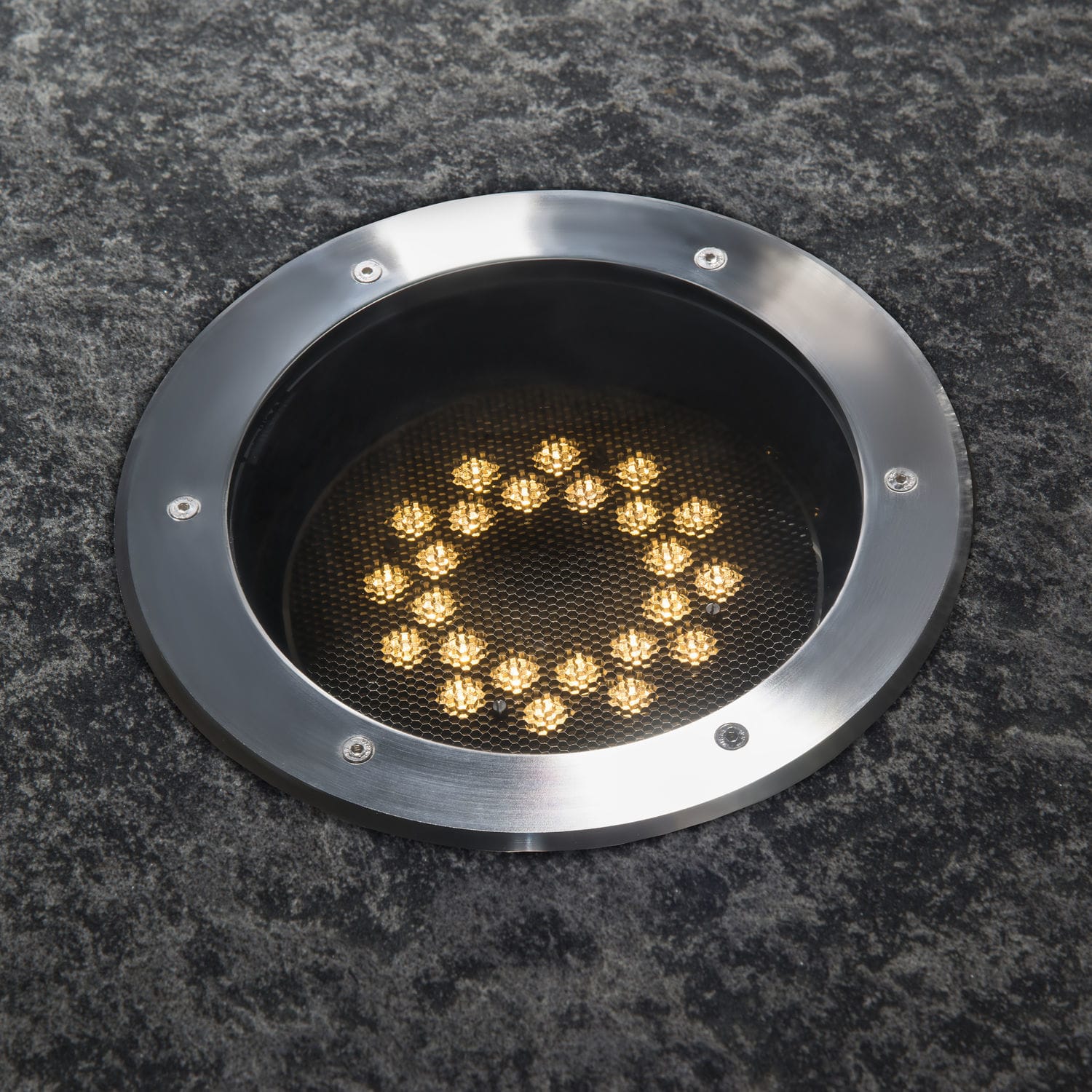 Recessed floor light fixture - ALTAÏR - LumTeam - LED / round / IP68