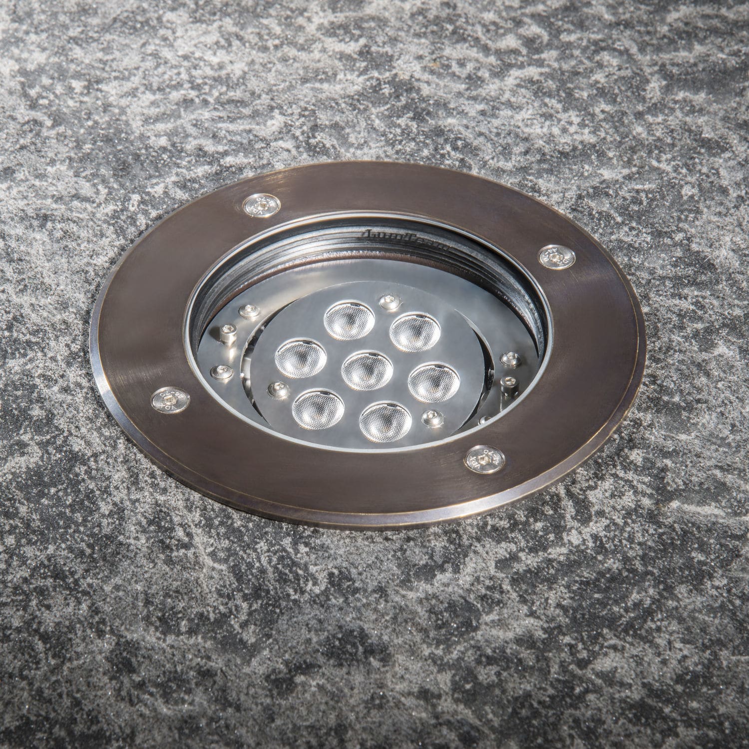 Recessed floor light fixture - GEMINI - LumTeam - LED / round / square