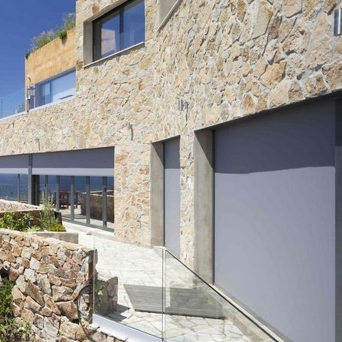 Roller blinds - SOLOZIP - GRIESSER - vertical / for window / canvas