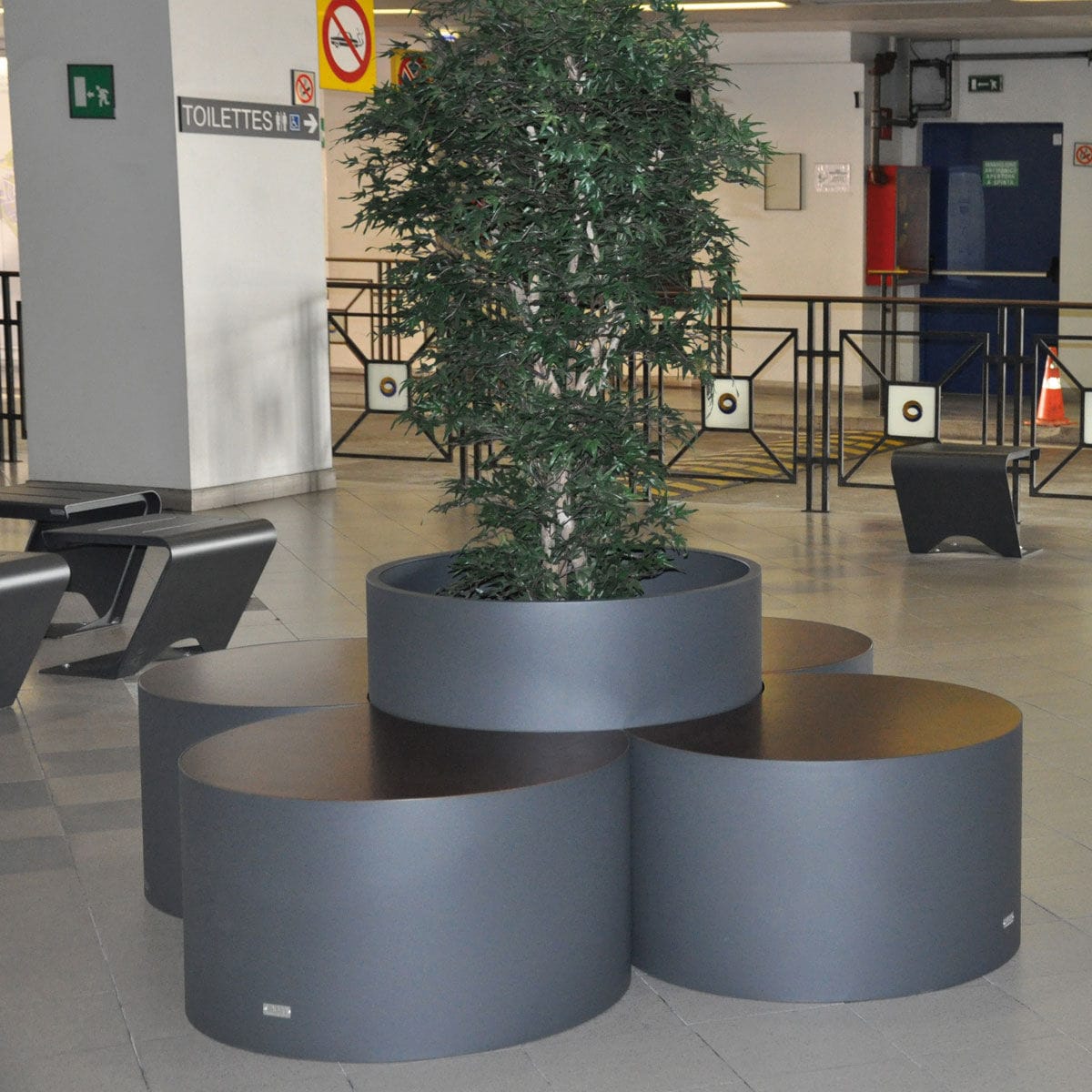 Bench with integrated planter - D-PLANTER - LAB23 - contemporary ...