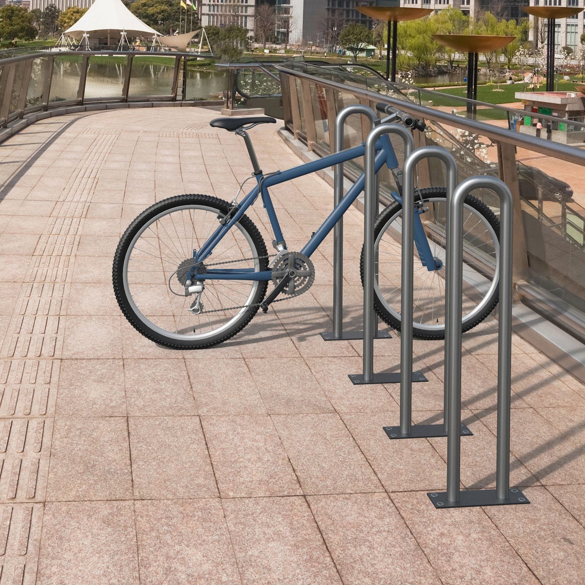 Floor-mounted bike rack - HOOK - LAB23 - vertical / for public space ...