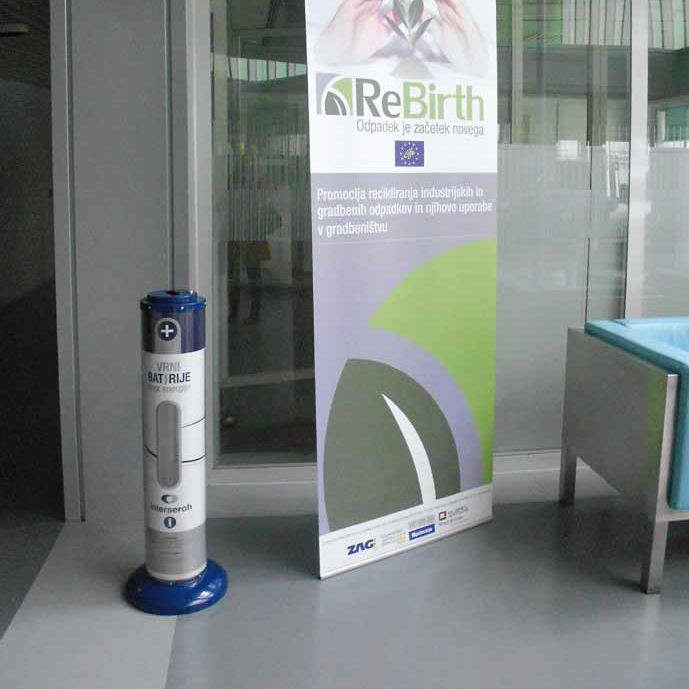 Battery recycling container - MAXI TUBE - LAB23