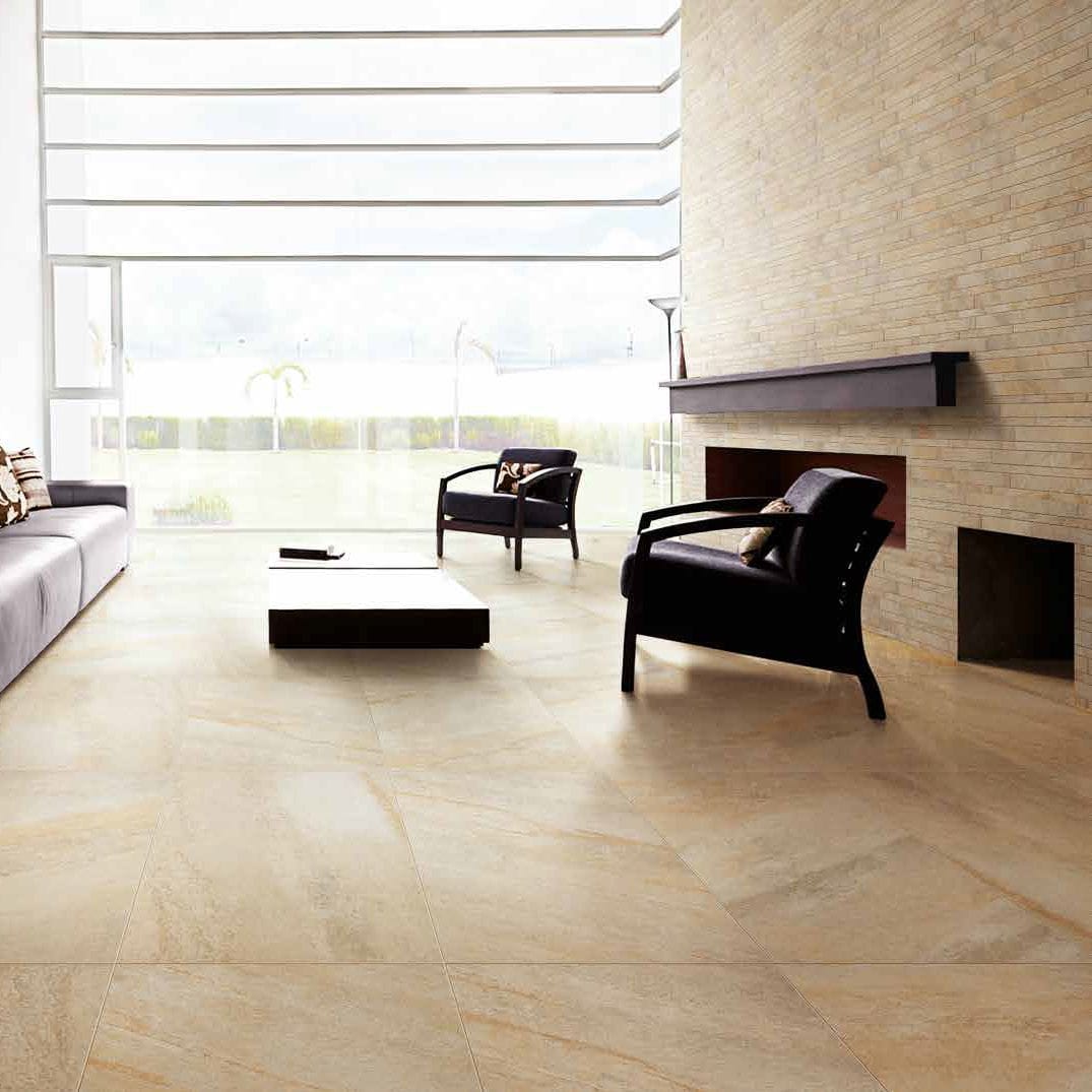Porcelain stoneware tile - STONEQUARTZ - Alfalux - embossed / natural ...