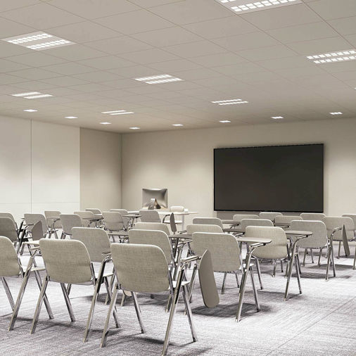 Recessed ceiling light fixture - C77-R - GLAMOX - LED / rectangular ...