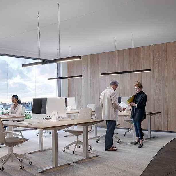 Hanging light fixture - C81-P - GLAMOX - LED / linear / IP40