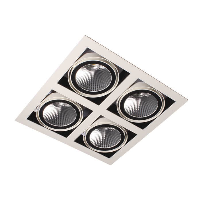 Recessed ceiling spotlight - FOCUS - GLAMOX - LED / rectangular / square