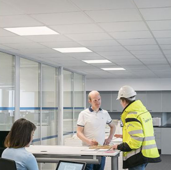 Recessed ceiling light fixture - C35-R - GLAMOX - LED / rectangular ...