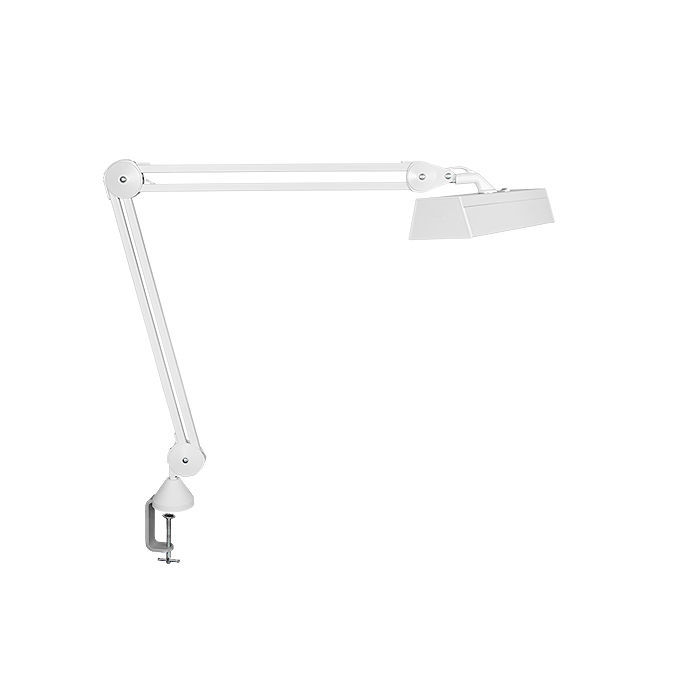 Table lamp - FL-LED - GLAMOX - magnifying / steel / opal