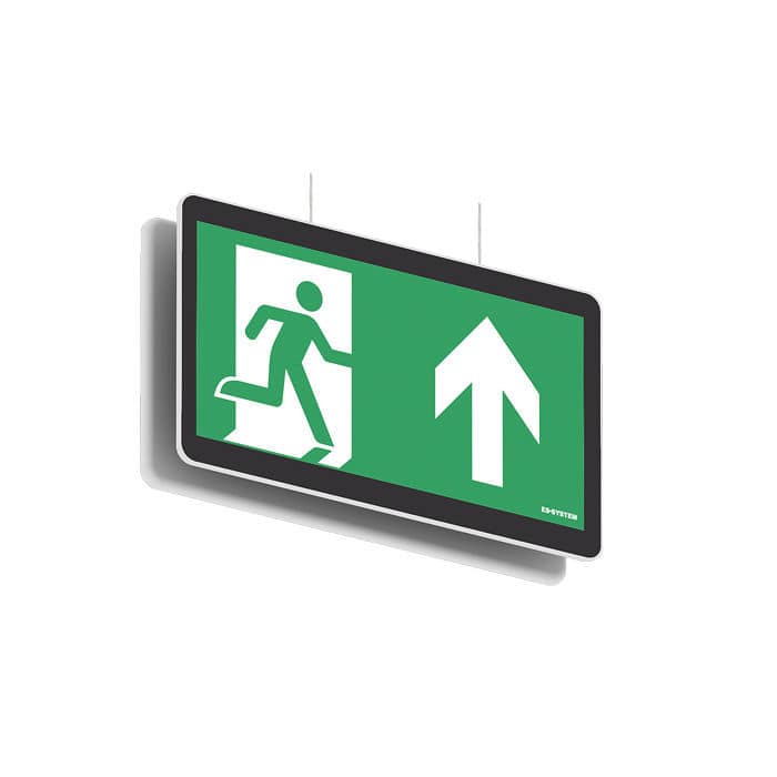 Hanging emergency light - ARIS-P - GLAMOX - rectangular / LED ...