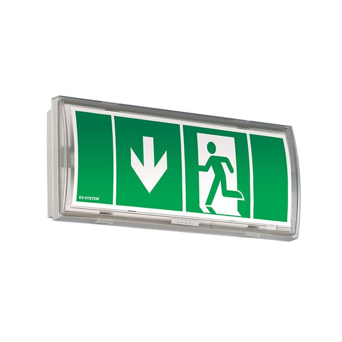 Wall-mounted emergency light - MONITOR1-W - GLAMOX - rectangular / LED ...
