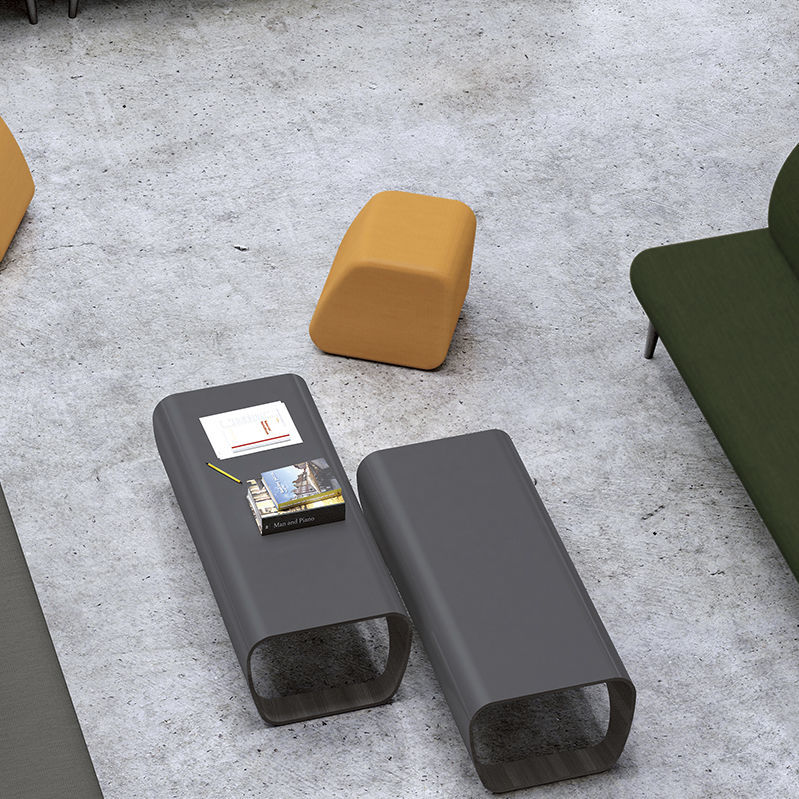 Contemporary coffee table - NAGARE - Okamura - wooden / wooden base ...