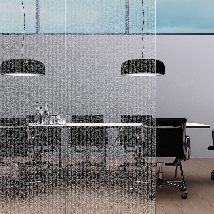 Laminated glass panel - LETTERS 1 - Skyline Design - tempered / safety ...