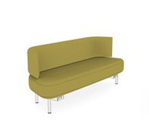 Contemporary sofa - ZONES - Teknion - fabric / contract / 2.5-seater