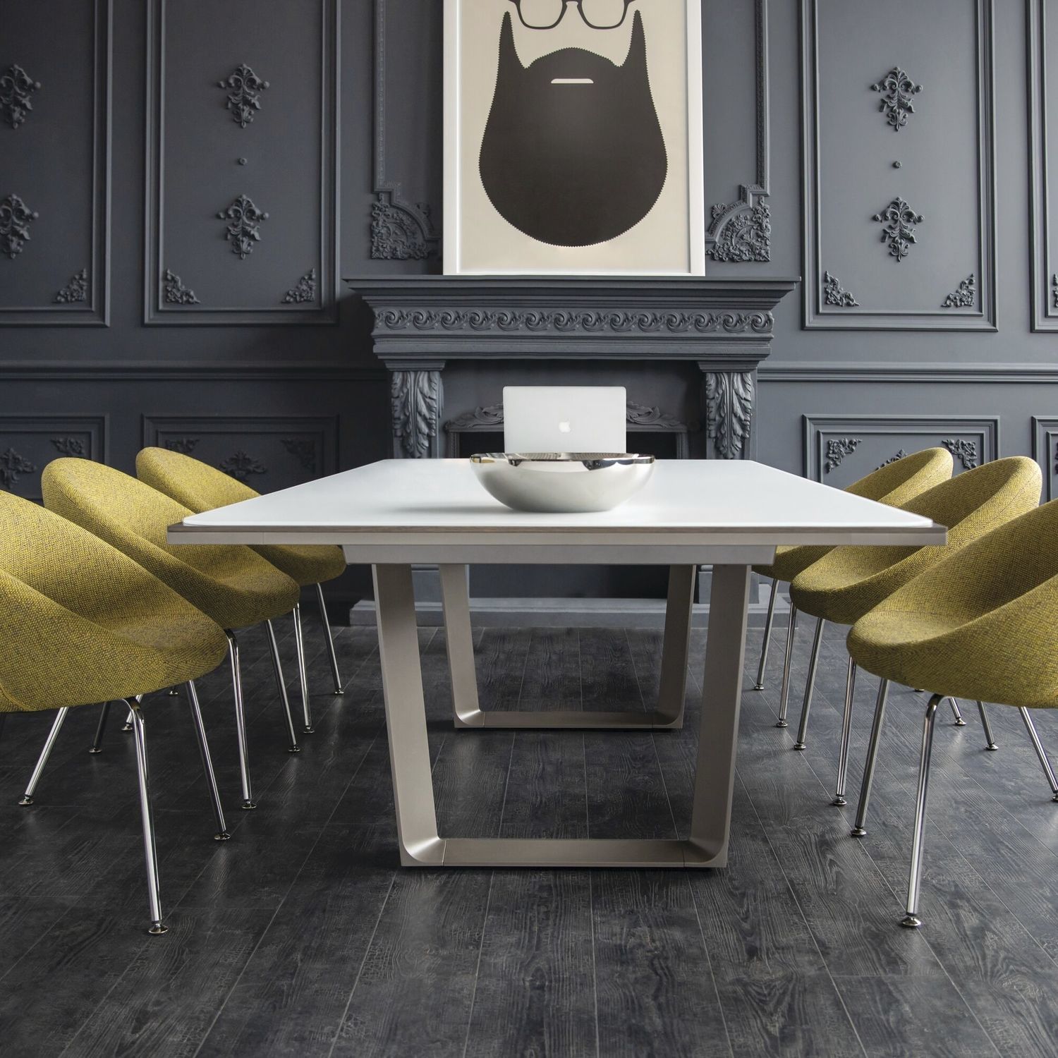 Contemporary conference table - C+D - Teknion - wooden / laminate ...