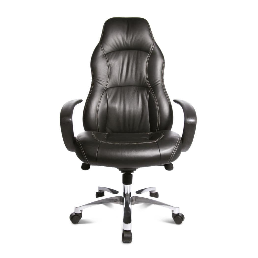 Contemporary executive chair - RS1 - Topstar - leather / metal / high-back