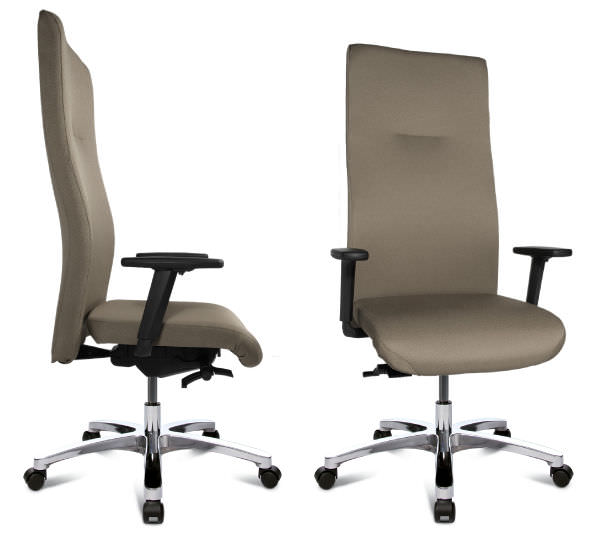 Contemporary office armchair - BIG STAR 30 - Topstar - fabric / brown ...