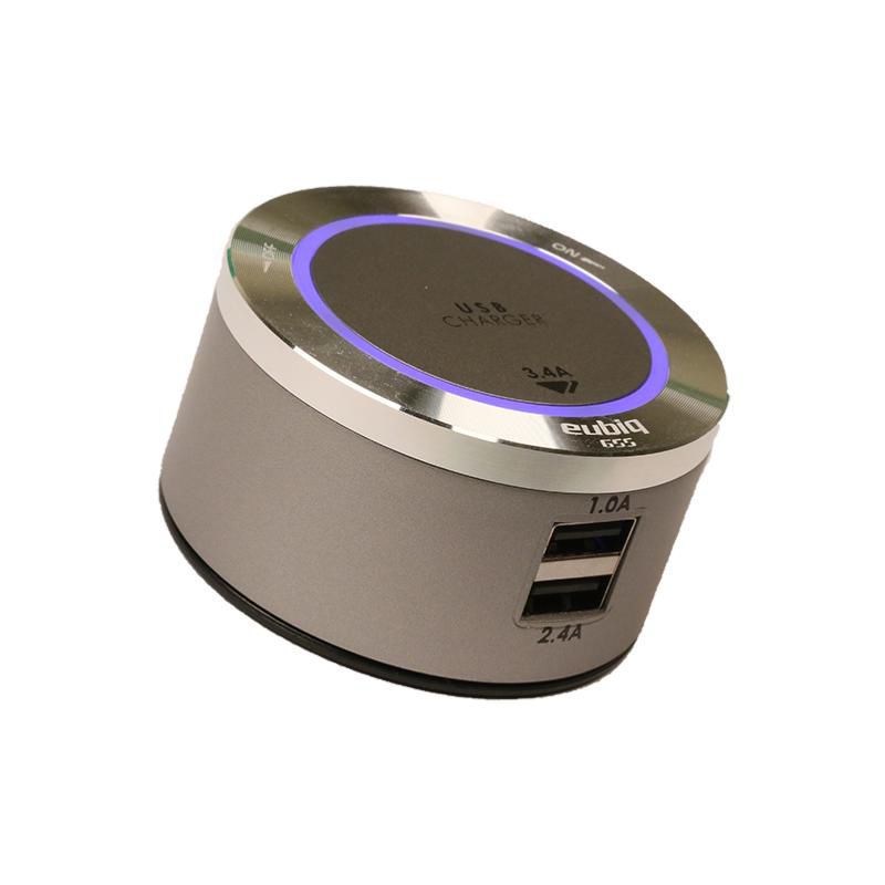 USB socket - USB3 - Eubiq - surface-mount / polycarbonate / contemporary