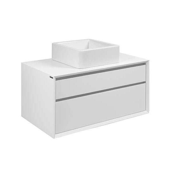 Wall-hung washbasin cabinet - VIEW : 63029 - Sanindusa - MDF / melamine ...
