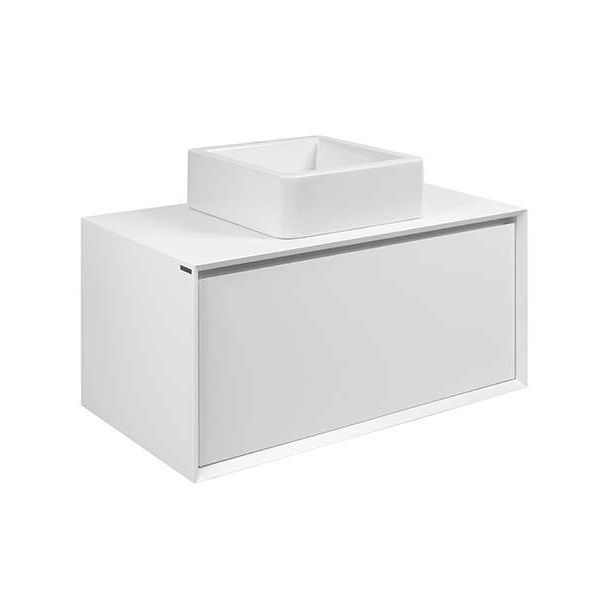 Wall-hung washbasin cabinet - View : 63020 series - Sanindusa - MDF ...