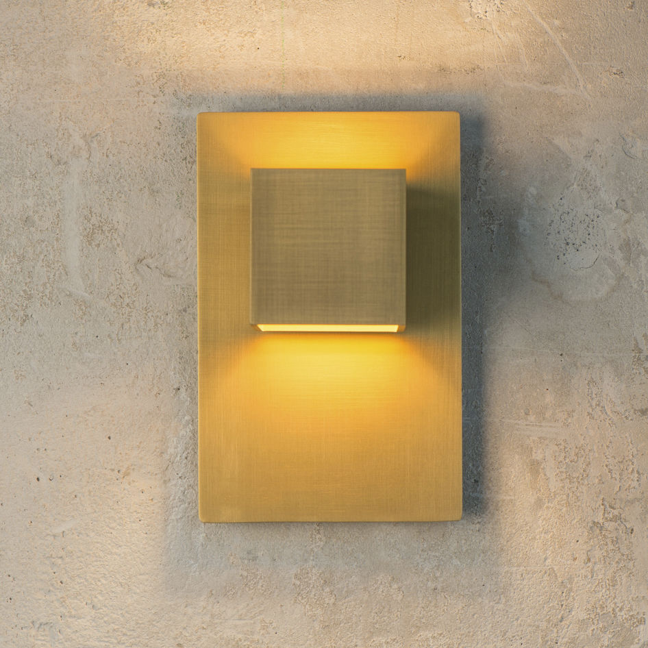 Contemporary wall light - CARRÉ - HISLE - indoor / aluminum / rectangular