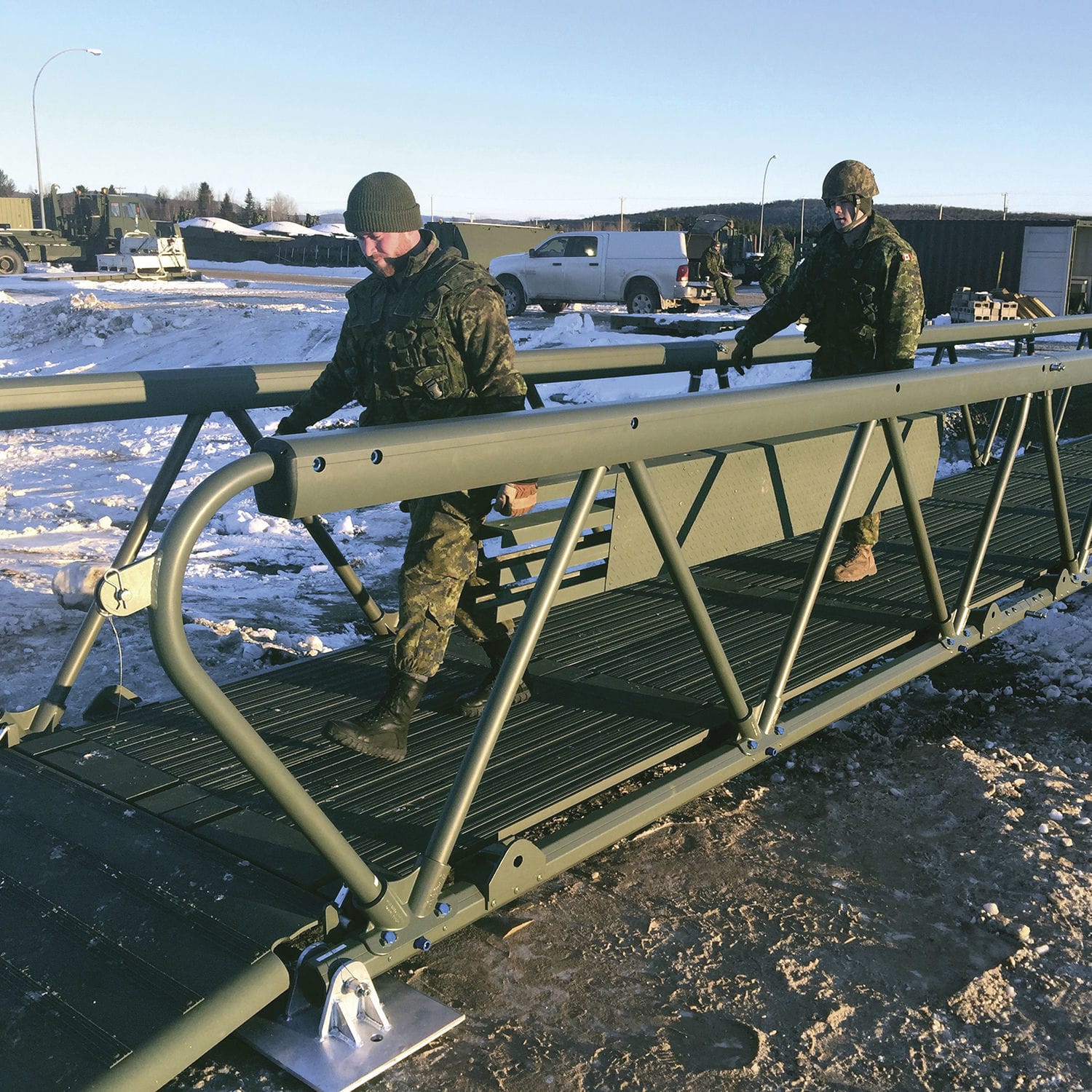 Aluminum bridge - MAADI Group - truss / pedestrian / modular