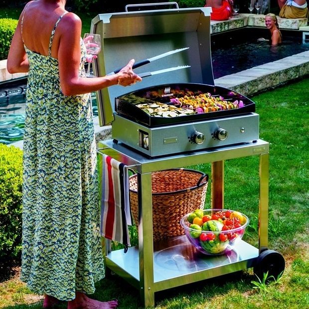 Barbecue trolley - BELHA - Le Marquier - garden / painted steel