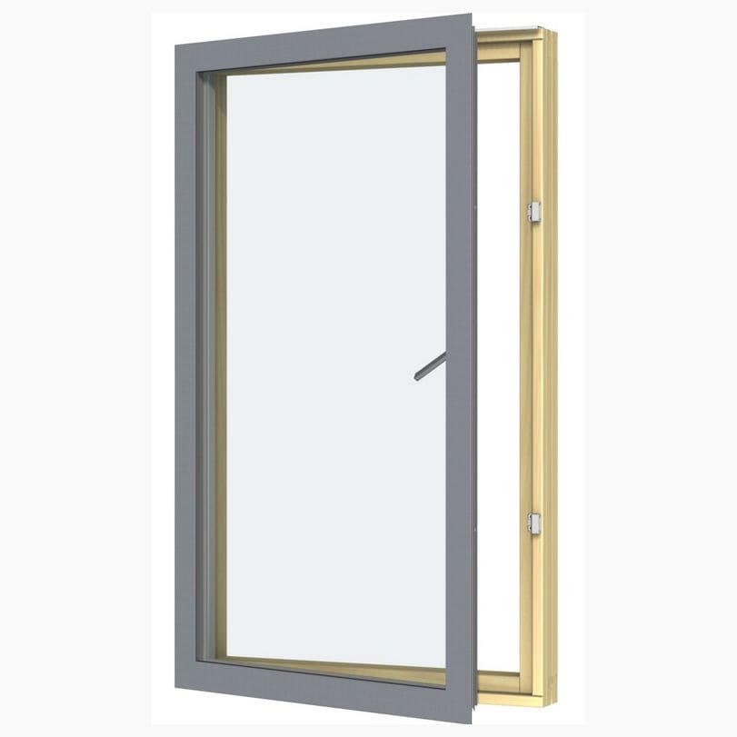 Wooden window - 200 ENERGY - VELFAC - aluminum / casement / sliding