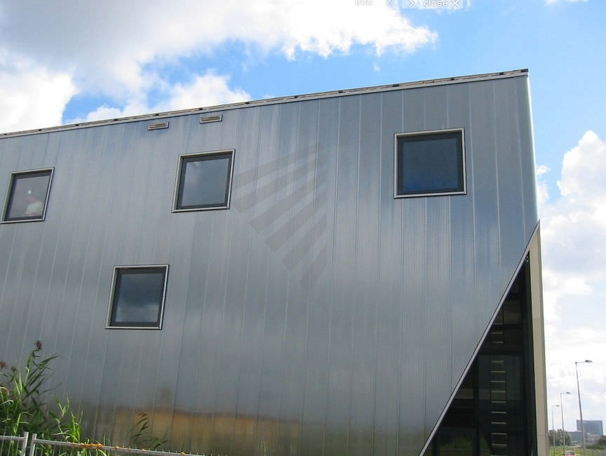 Polycarbonate curtain wall panel - PC 2540-6 opal - Rodeca GmbH