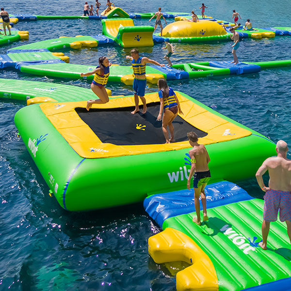 Public pool inflatable play module - TRAMPOLINE 2 - Wibit Sports