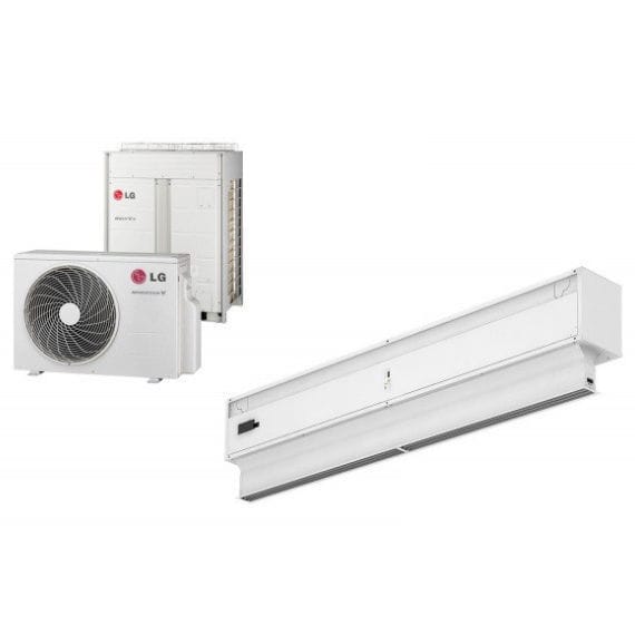 Ceiling-mounted air curtain - IECG 1500 DX15-LG - airtecnics ...
