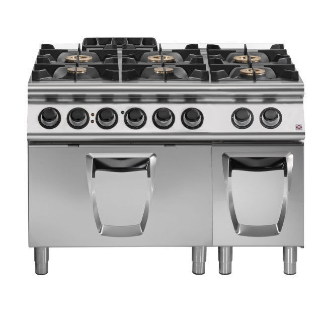 Gas range cooker - EM 70/120 CFGE - MODULAR PROFESSIONAL - electric ...