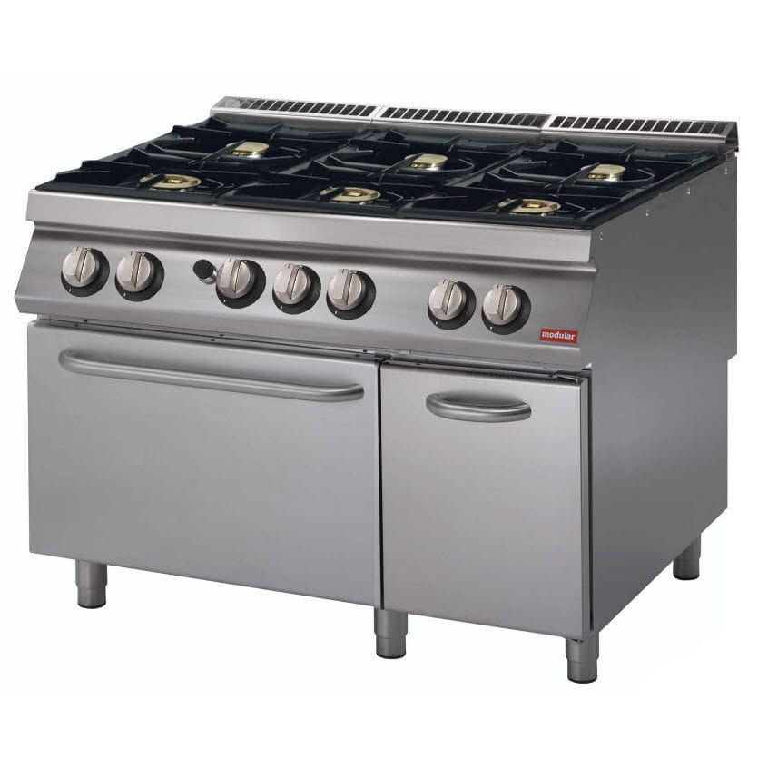 Gas range cooker - PK 70/120 CFGB - MODULAR PROFESSIONAL - commercial ...