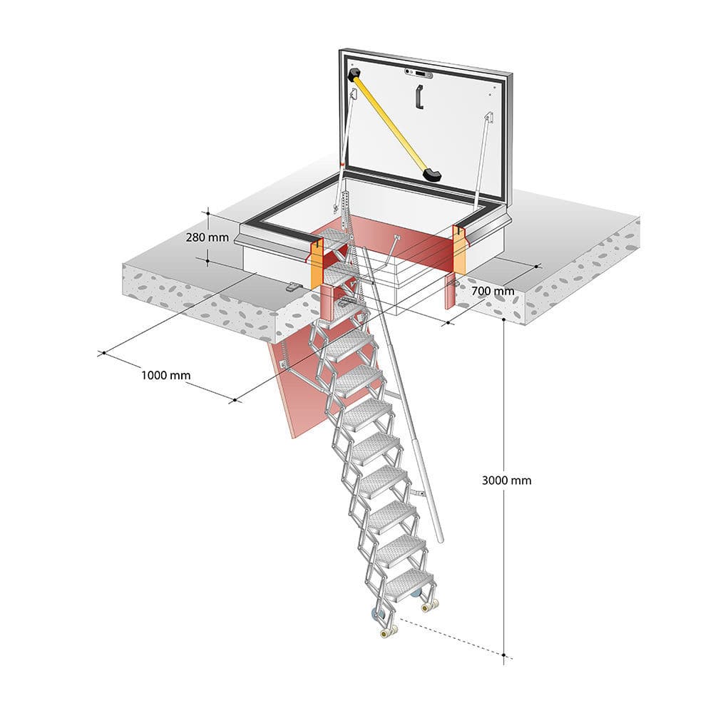 Roof hatch - RHT7010 - S+ - Gorter - rectangular / aluminum / for home ...