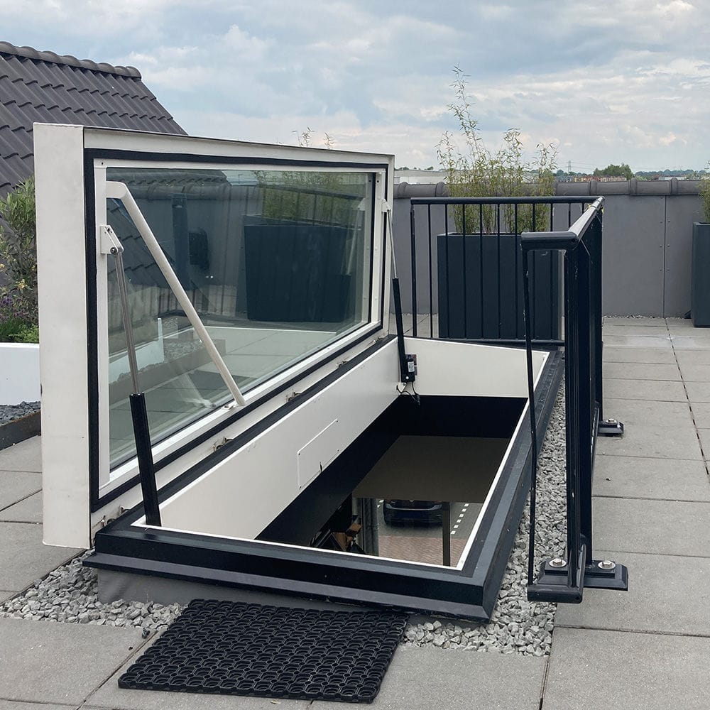 Rooftop hatch - RHTG1020 - GS50 - Gorter - rectangular / aluminum / glass