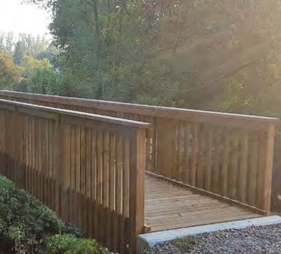 Wooden walkway - 640 06X Series - Rondino - steel / beam / precast