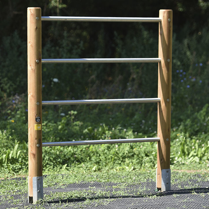 Fitness trail ladder - 601 702-QR - Rondino - fixed / wood / steel
