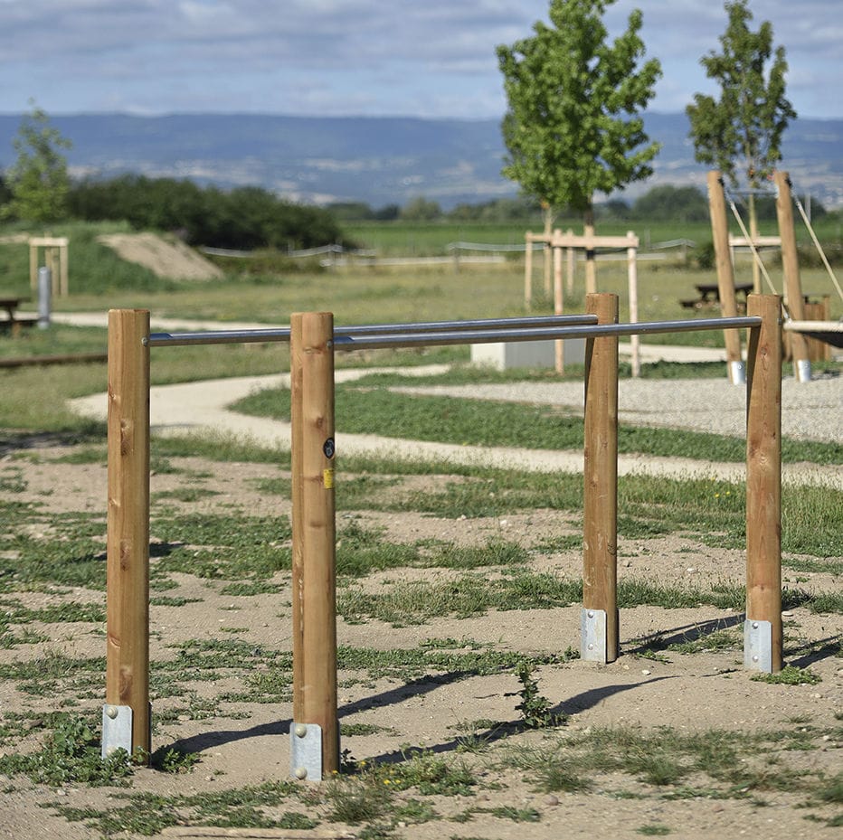 Outdoor parallel bars - 616 502-QR - Rondino - for public space / for ...