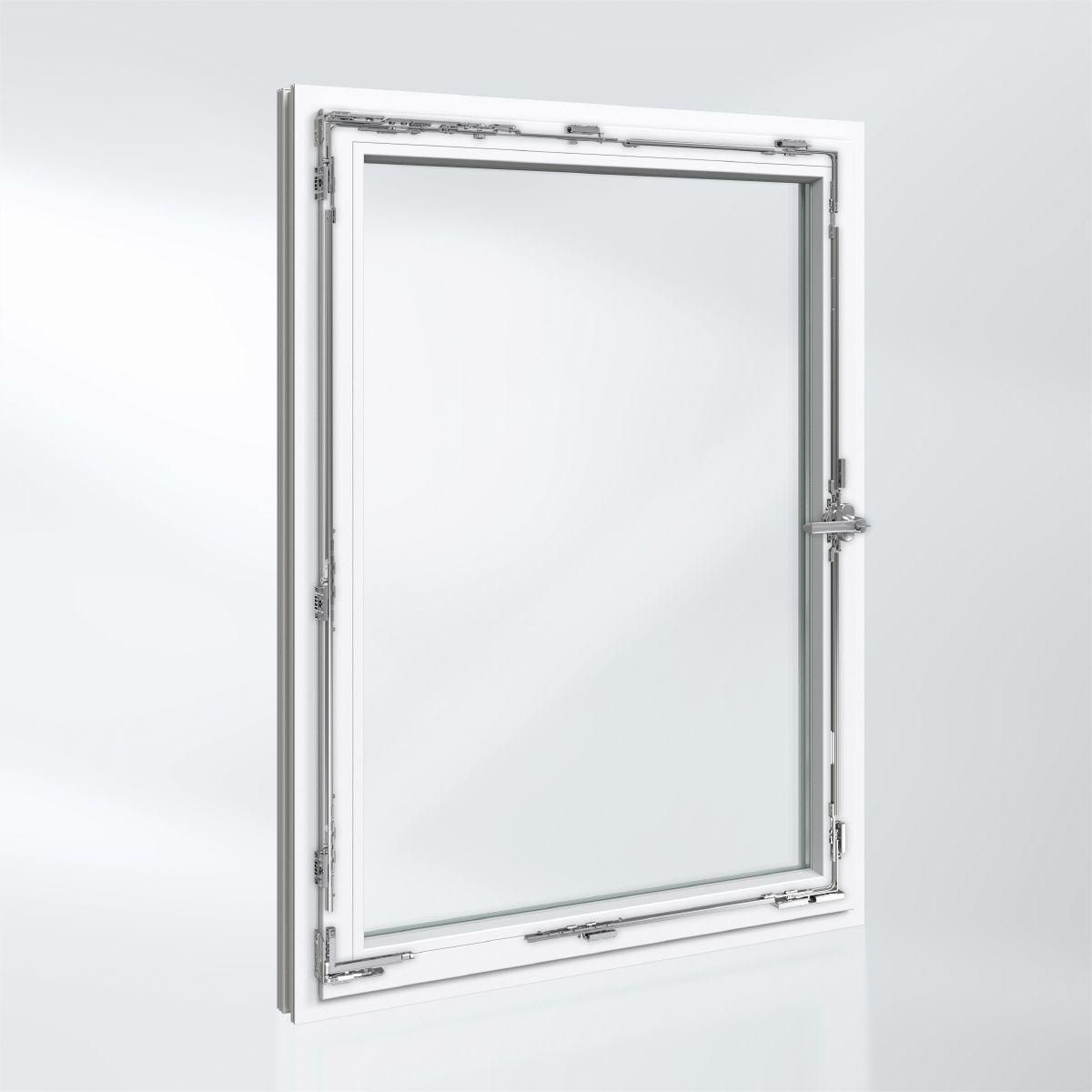 Steel window profile - VTA - Schüco - PVC-U / security