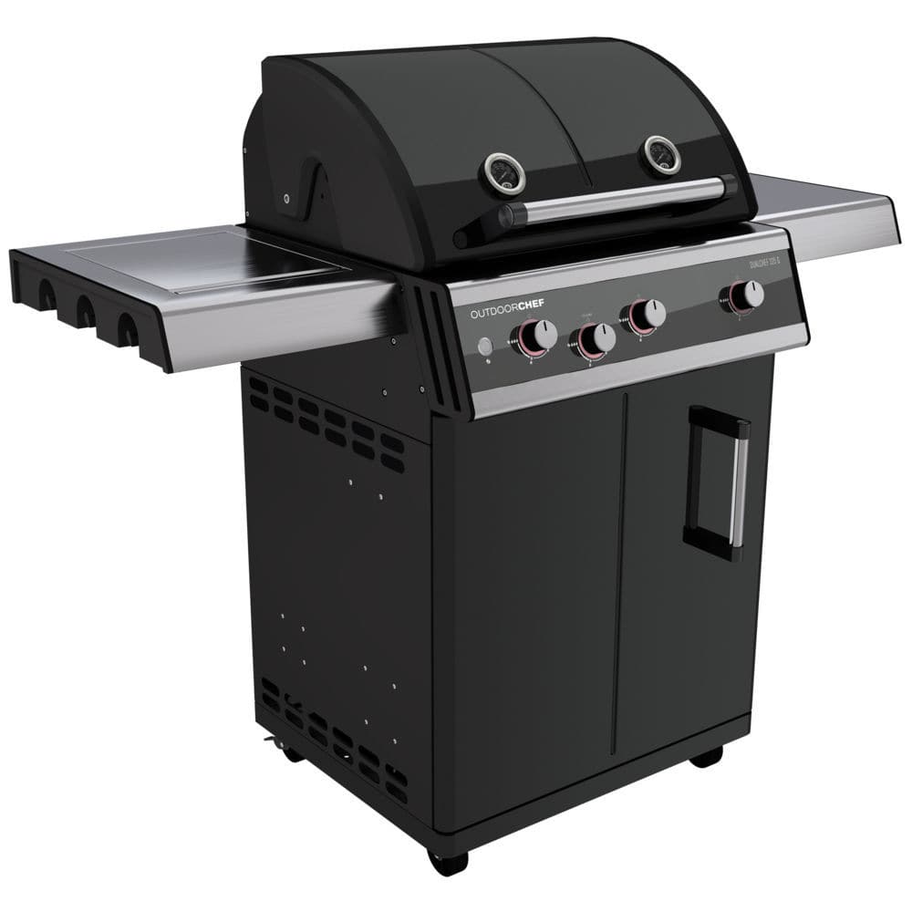 Gas barbecue - DUALCHEF 325 G - Outdoor Chef - on casters / painted ...