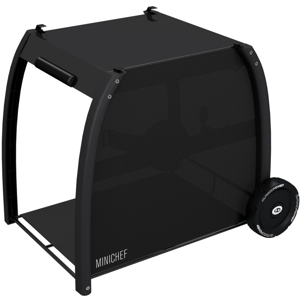 Barbecue trolley - MINICHEF - Outdoor Chef - commercial / garden / metal