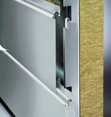 Panel cladding - LINEAR - Pflaum & Sohne Bausysteme - metal / grooved