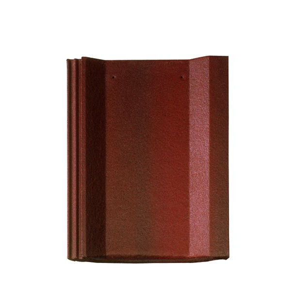 Pan roof tile - Perspective - MONIER - large / concrete / red