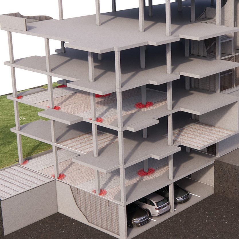 Reinforced concrete precast core floor slab - CAMELEO - RECTOR